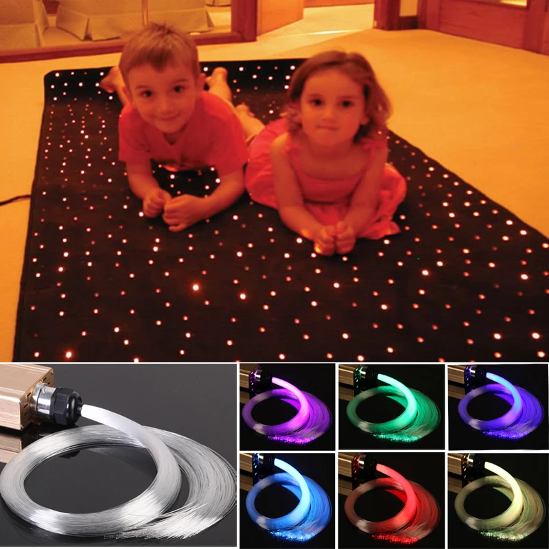Fiber optic light design theater cinema carpet for floor wall ...