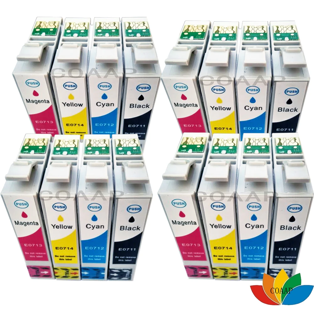 Cartuchos de tinta para impresora Epson Stylus T0715, recambio de tinta ...