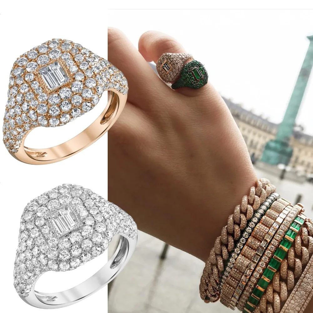 Godki Spring Collection Luxury Stackable Chic Rings For Women Wedding ...