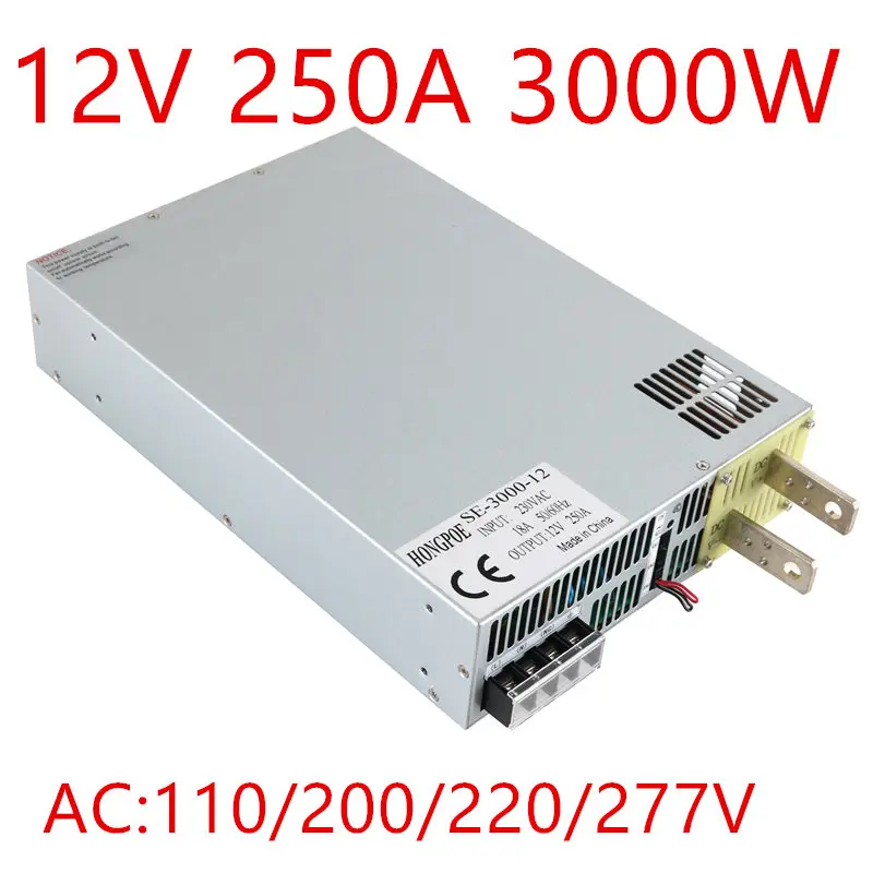 1PCS 3000W 0 12v power supply 12V 250A AC DC High Power PSU 0 5V analog ... 1PCS 3000W 0 12v power supply 12V 250A AC DC High Power PSU 0 5V analog ...