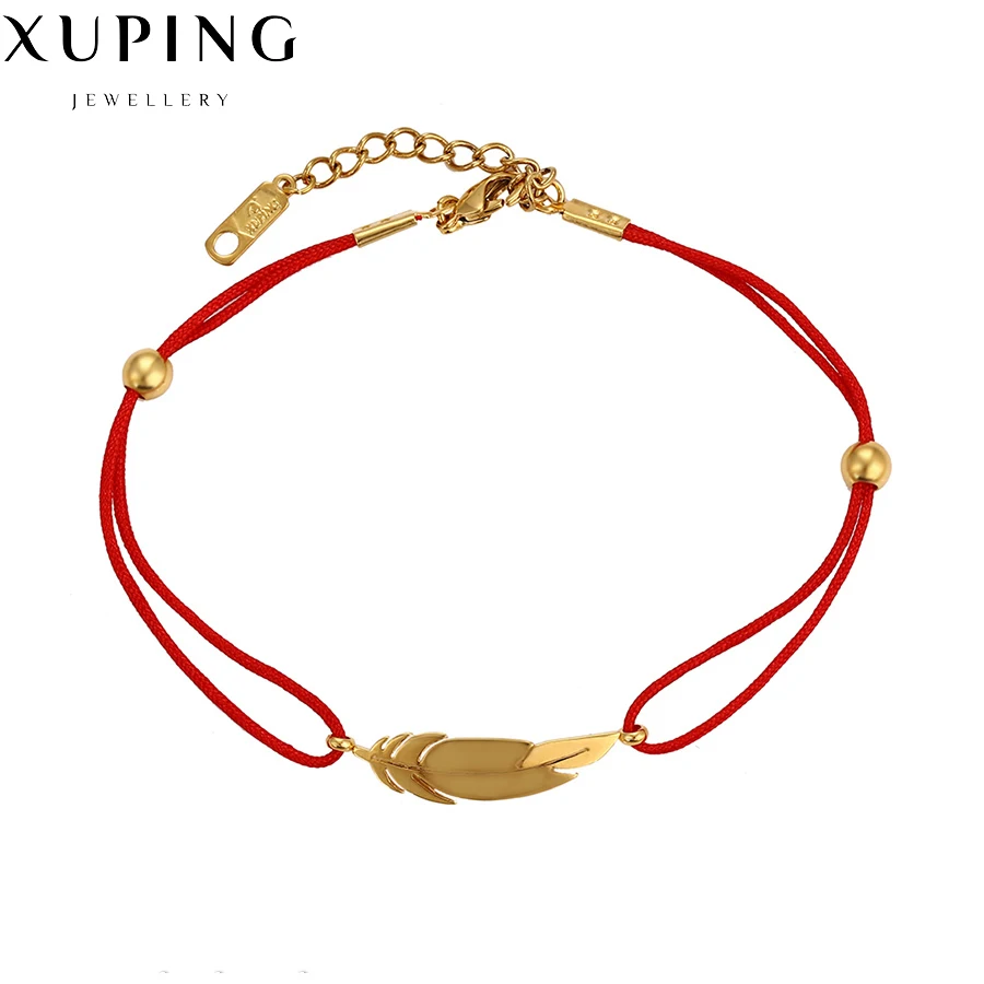 Fashion Jewelry red string bracelet women feather Charms love handmade ...
