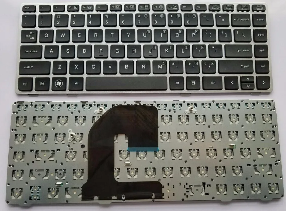 Orijinal ABD klavye Siyah renk Için siyah Çerçeve ile HP 8460 8460 p ...