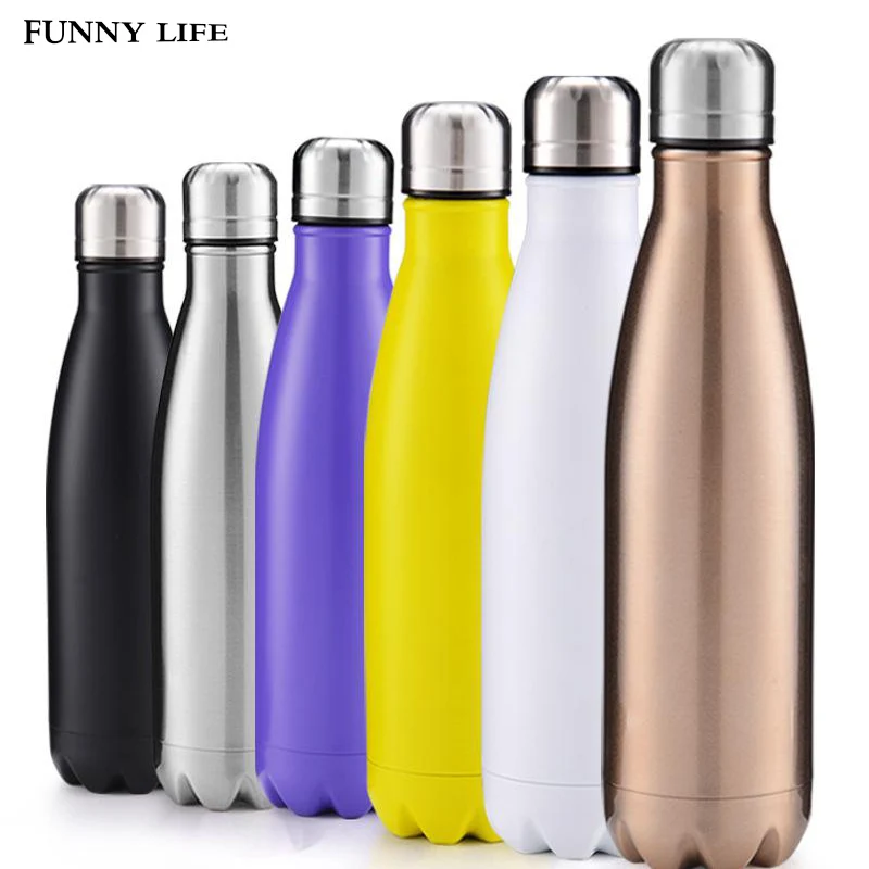Funny Life 500ml Vacuum Flask Double Wall Stainless Steel Insulated ...