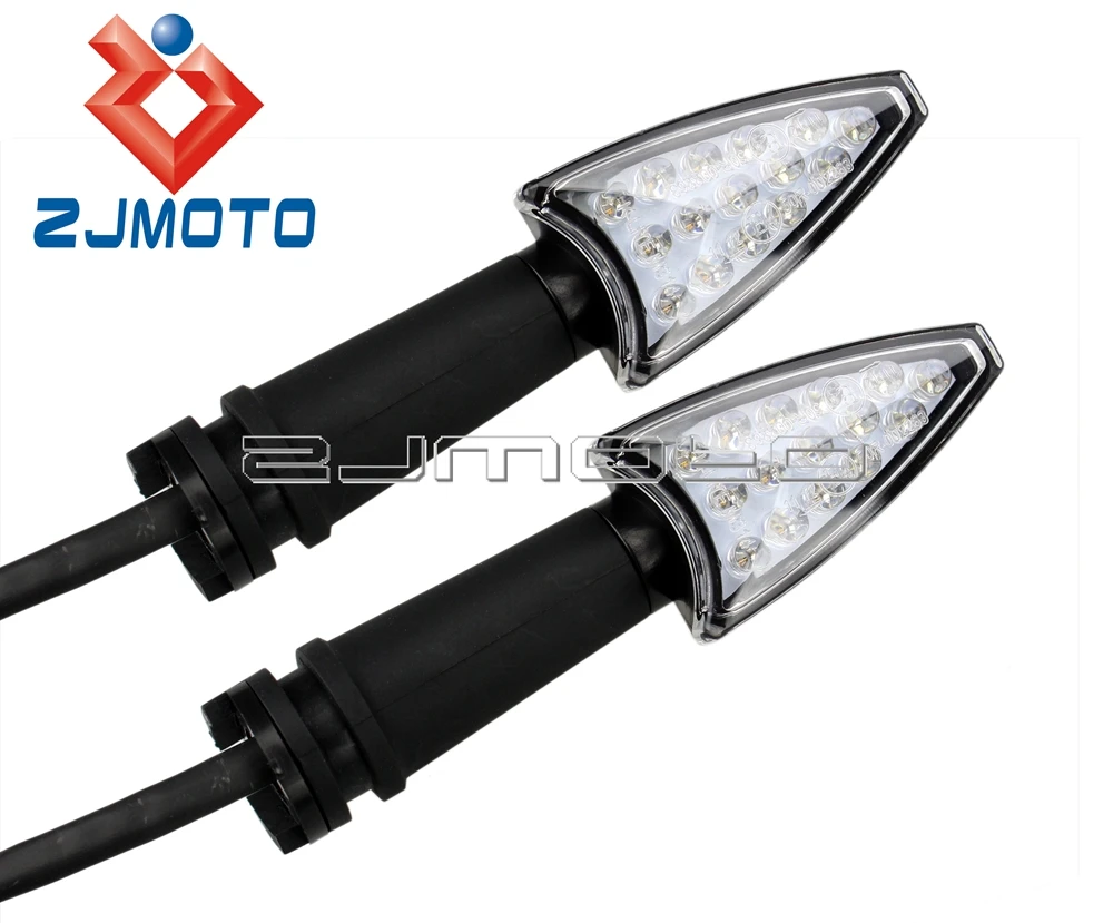 2 x Motorcycle LED Turn Signal Light Indicators Blinker Flashers For ...