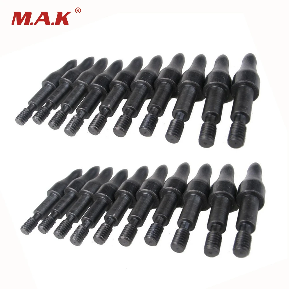 20pcs/pack Field Point Arrowhead 100 Grains Screw Insert Arrow heads ...