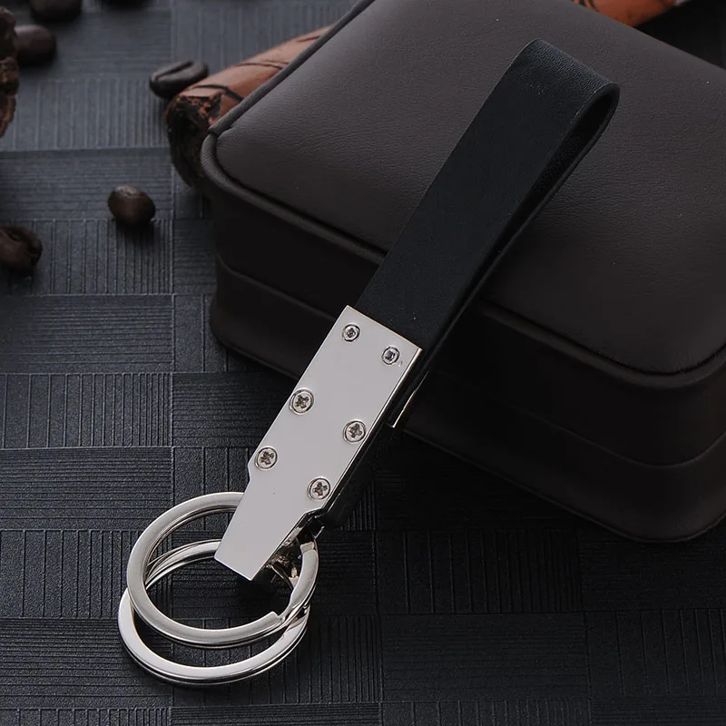 EASYA Luxury Keychains Men Boutique Silver Plated Key Ring Key Chain ...