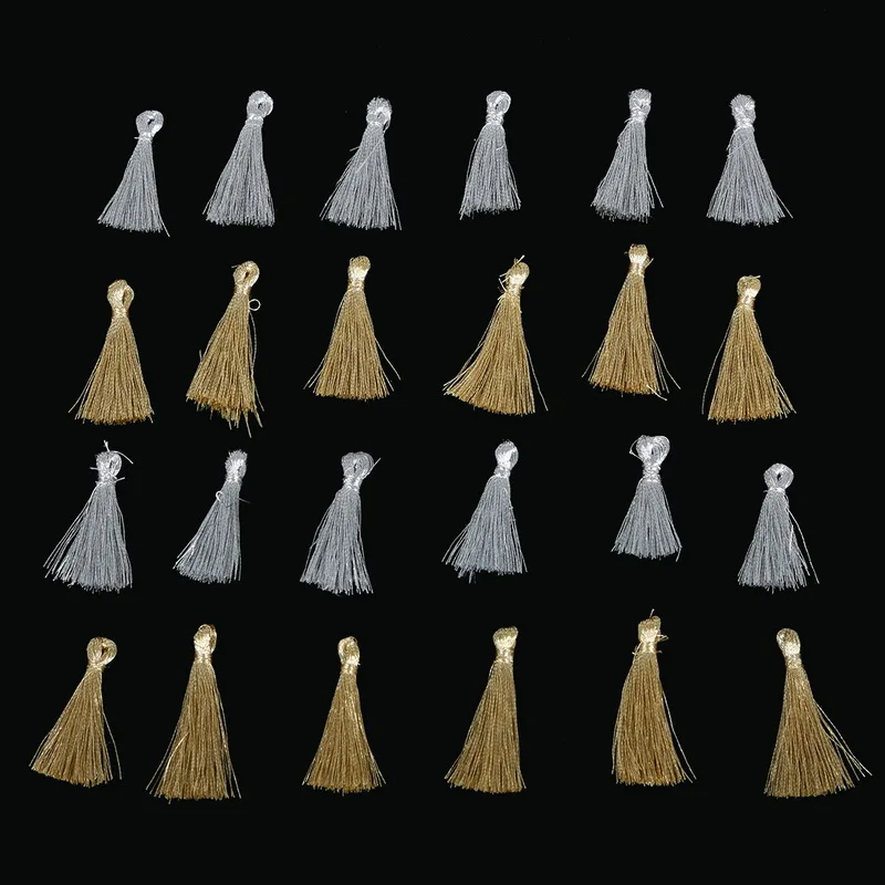 10PCS-pack-Gold-Silver-Mini-Small-Tassel-Decorative-Tassels-Charm-for ...