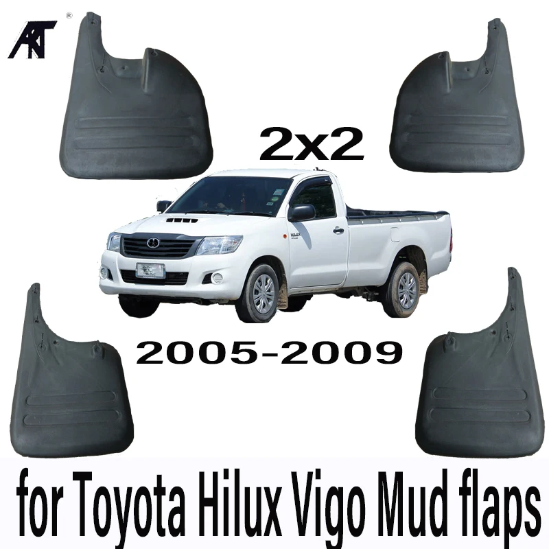 Car Mud Flaps For Toyota HILUX REVO Vigo 2005 2009 2X2 Mudflaps Splash ...