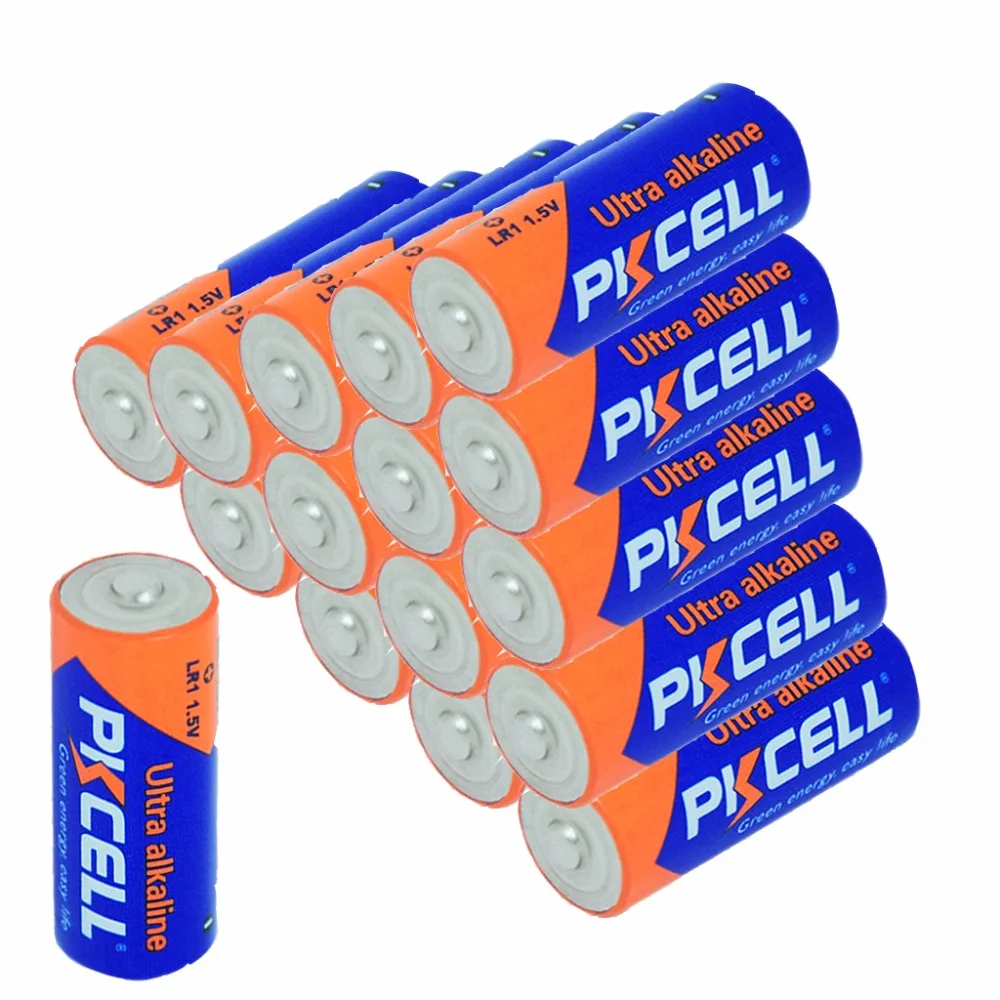 16pcs 1.5v N size model LR1 lr1 AM 5 super alkaline primary and dry ...