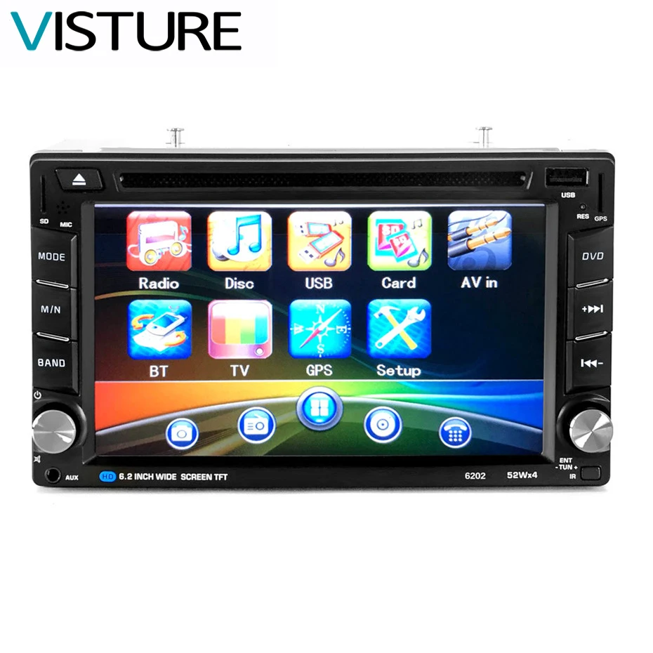 2 Din Car GPS DVD Player DVD /CD/USB/Bluetooth Auto Multimedia Player ...