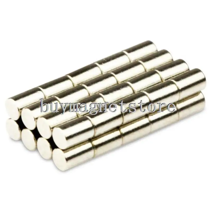 200pcs 2 x 3 mm N35 Super Strong Round Disc Cylinder Magnets Rare Earth ...