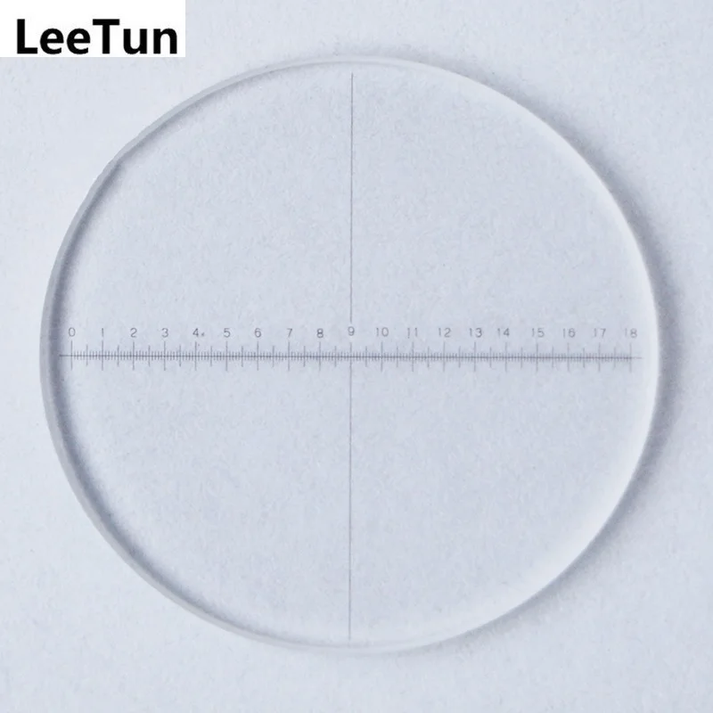 LeeTun DIV 0.1 mm Eyepiece Micrometer for Microscope Ocular Reticle ...