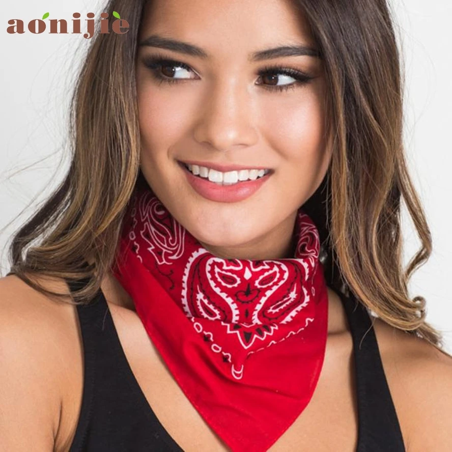 2017 New Cotton Bandana Scarf Square Head Scarf Women Men Bicycle ...