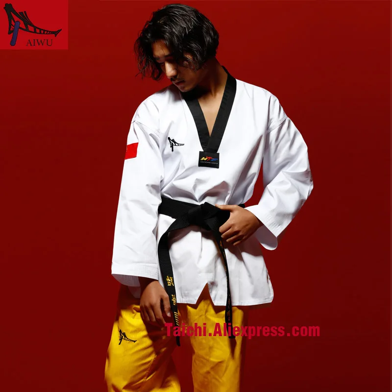 Martial Arts TKD Tae Kwon Do Korea V neck Adult Taekwondo Master ...