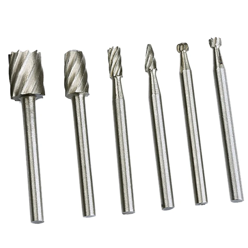 Hoomall 6PCs/set Fine Needle Rotary File Electric Grinding Parts High ...