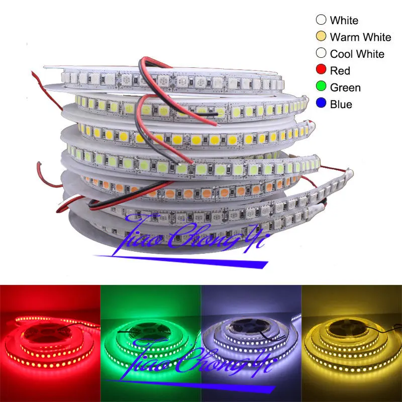 12V-5050-600led-Single-Row-LED-strip-120led-M-5M-Flexible-Light-home ...