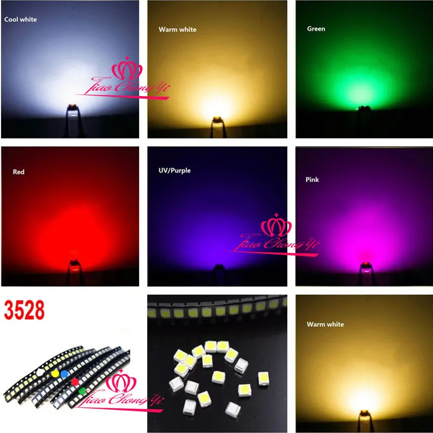 1210 / 3528 Smd Led PLCC 2 Super Heldere Ultra Bright Light Emitting ...