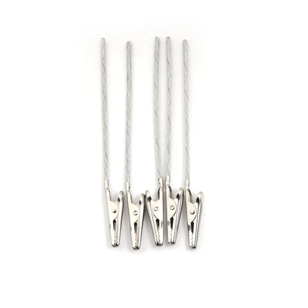 10pcs-Non-insulated-Metal-Electric-Wire-Test-Crocodile-Clamp-Alligator ...