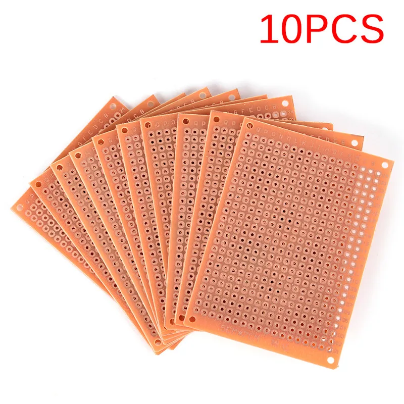 10Pcs/lot Universal Board 5cm x 7cm Prototyping PCB Kit DIY Prototype ...