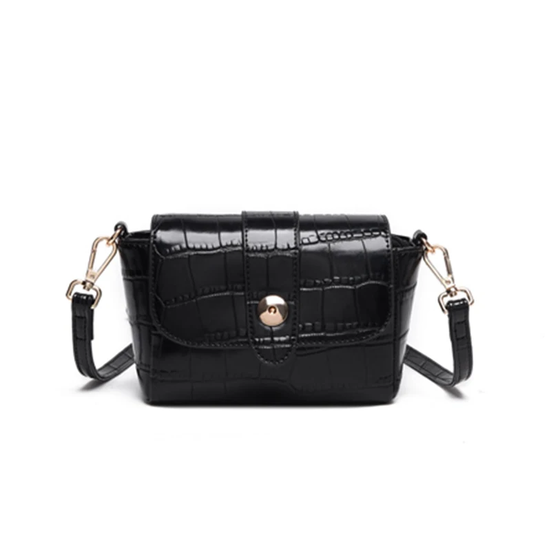 PU Leather Women Messenger Bags Luxury Handbags Women Fashion Black ...