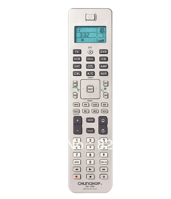 Lcd Universal Learning Remote Controller For Tv Sat Ac Dvd Cbl Cd Amp
