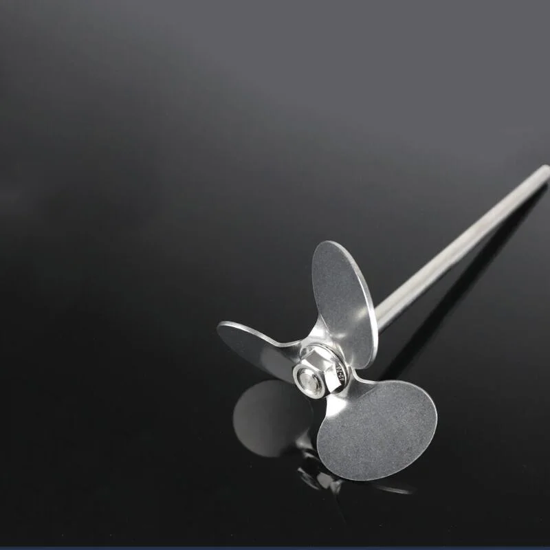 1set-Lab-Stainless-Steel-Three-Leaf-Paddle-Stirrer-Three-Blade-With ...