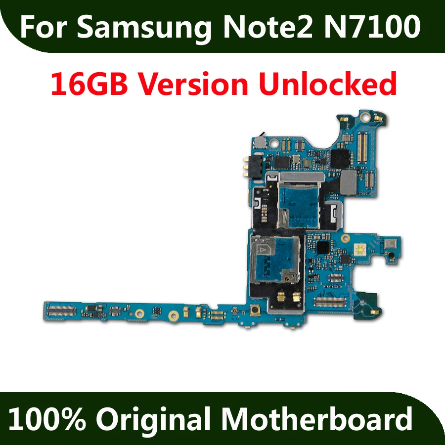 100% Test Good Original Motherboard For Samsung Galaxy Note 2 N7100 ...