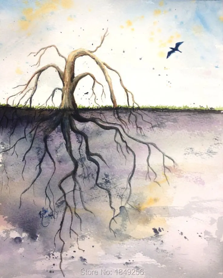 Tree Roots Painting
