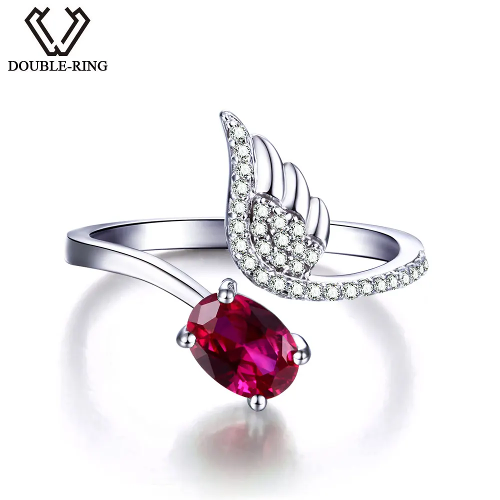DOUBLE R 925 스털링 실버 만든 루비 장미 보석 반지|ring for|rings for womenring ring ...