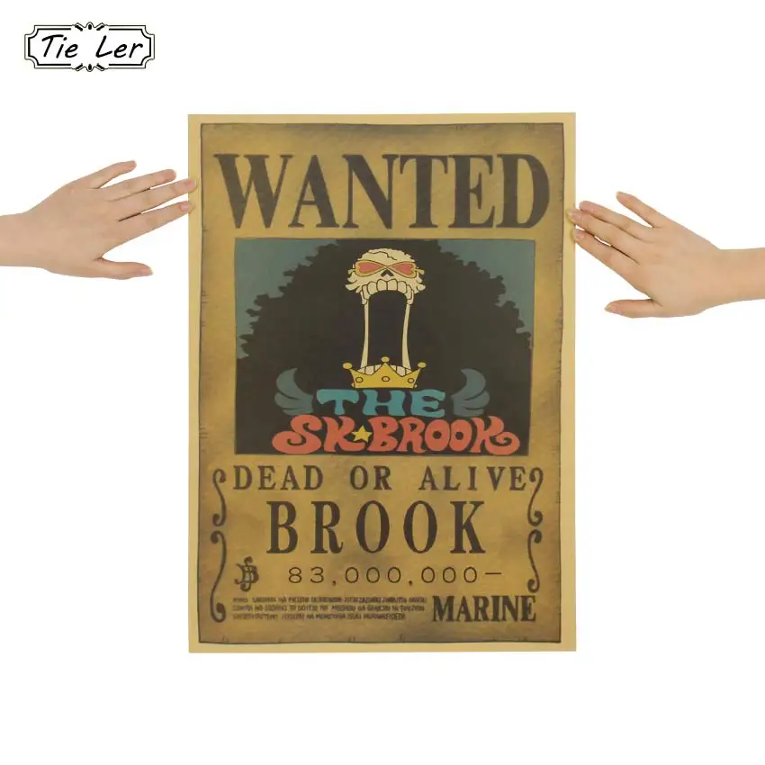 Brook Wanted Poster | Free Shipping Worldwide ! | #1 Fan Shop