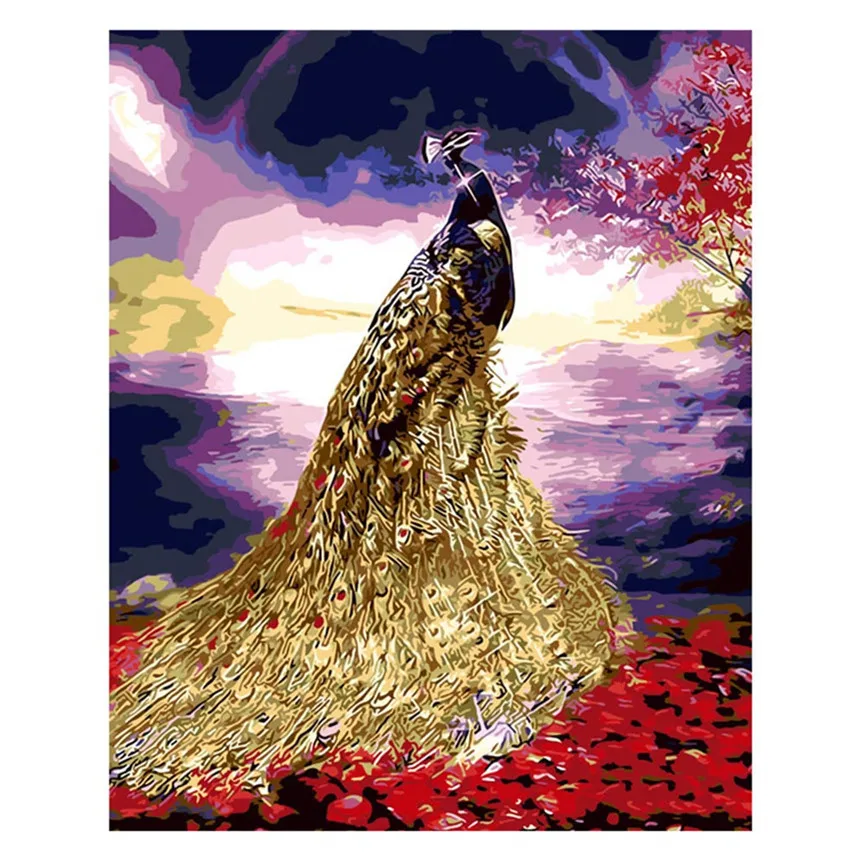 DIY Digital Painting By Numbers HandPainted Oil Painting On Canvas For ...