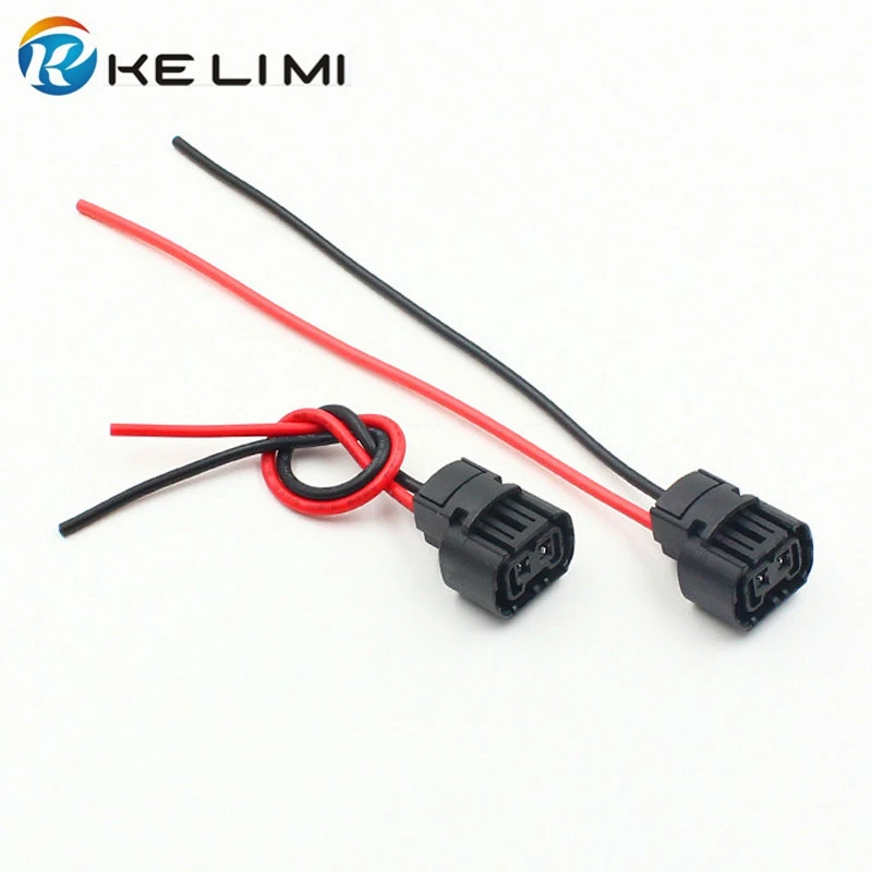 2x 5202 H16 2504 PS24W 5201 LED Bulbs Female Connector Adapter Socket ...