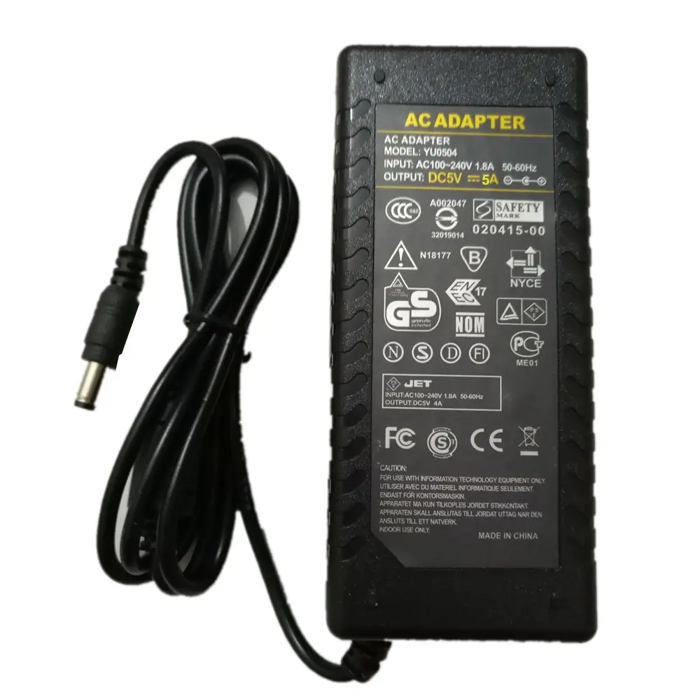 5PCS-LOT-5V-5A-AC-DC-Adaptor-With-IC-Chip-Power-Supply-Adpater-5V5A-25W ...
