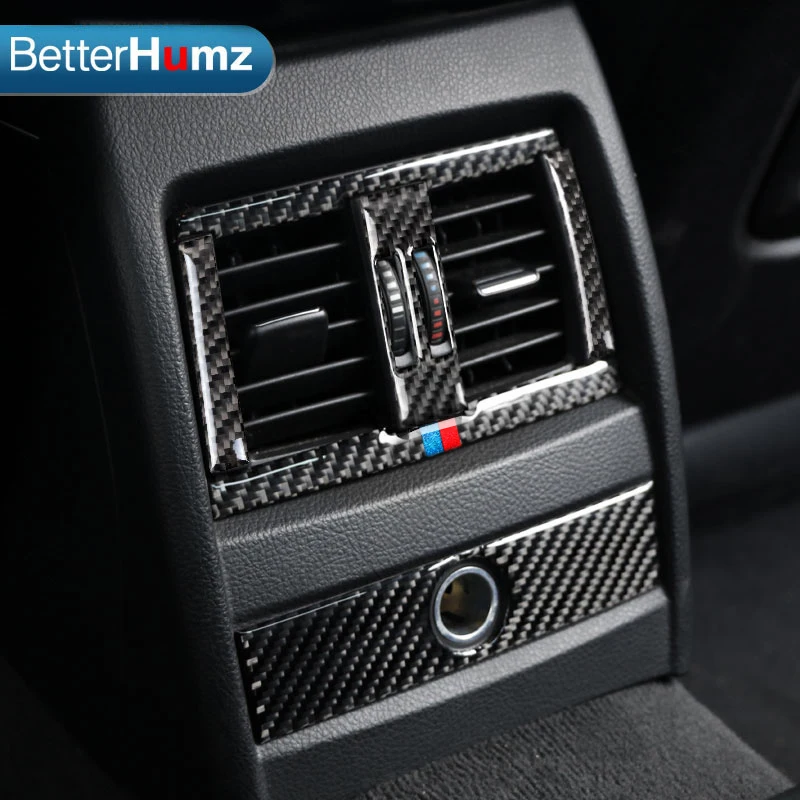 Car Styling Carbon Fiber Car Center Console Air Outlet Air Conditioning ...