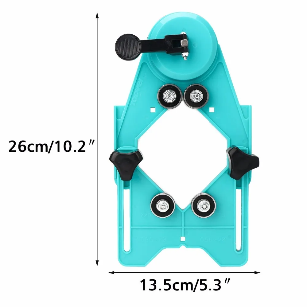 DIY Adjustable Drill Bit Hole Saw Guide Jig Fixture Vacuum Suction Base ...