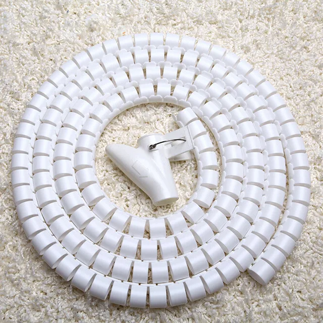 10pcs/lot L1.5m D28/22/16mm PC Computer Cord Protector Cable Winder ...