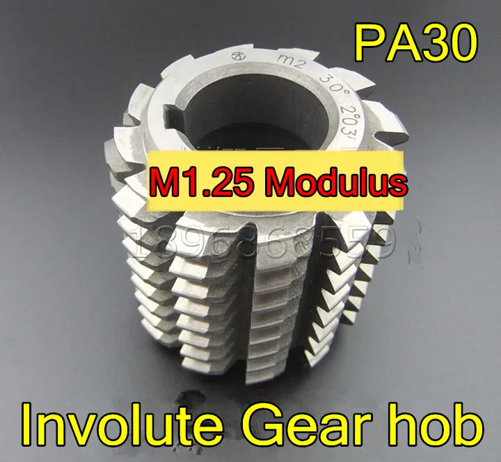 Placa de engranajes involuta M1.25 Modulus PA30 grados, HSS, 50x45x22mm ...