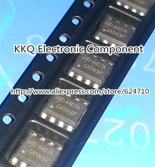 NEW Original 500PCS/LOT AO4407 4407 SOP 8 MOSFET N Channel 30V 12A SOP8 New Original Mode Field ...