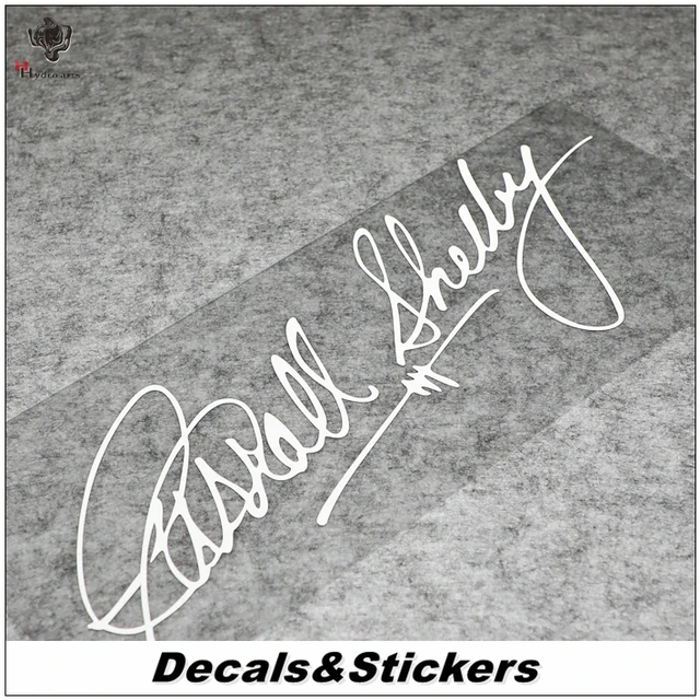 Carroll Shelby Signature Decal