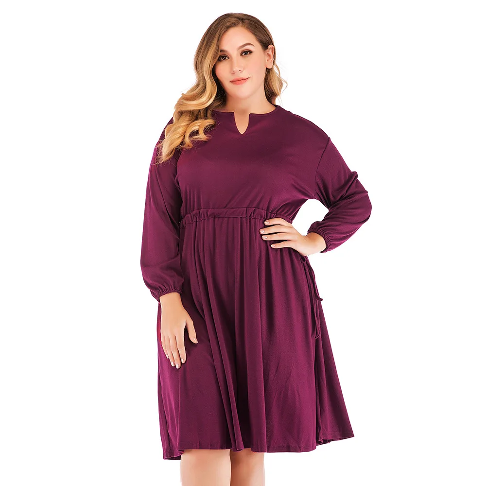 Large Size 4XL 5XL Women Clothes Autumn Women V Neck Long Sleeve Tunic ...