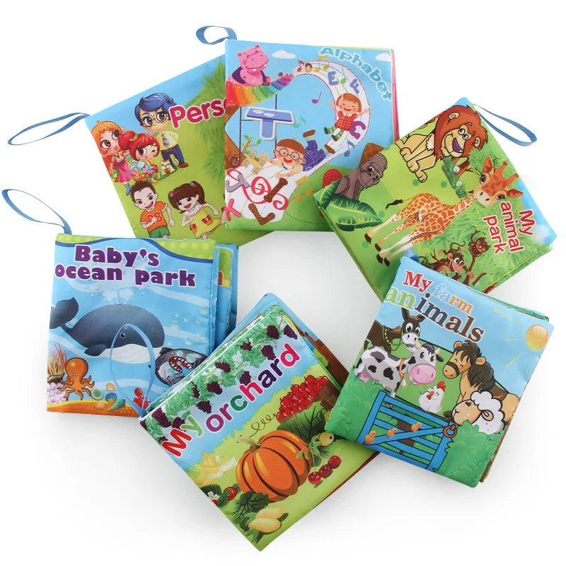 1 Pcs Soft Books Infant Early cognitive Development Kids Early Learning ...