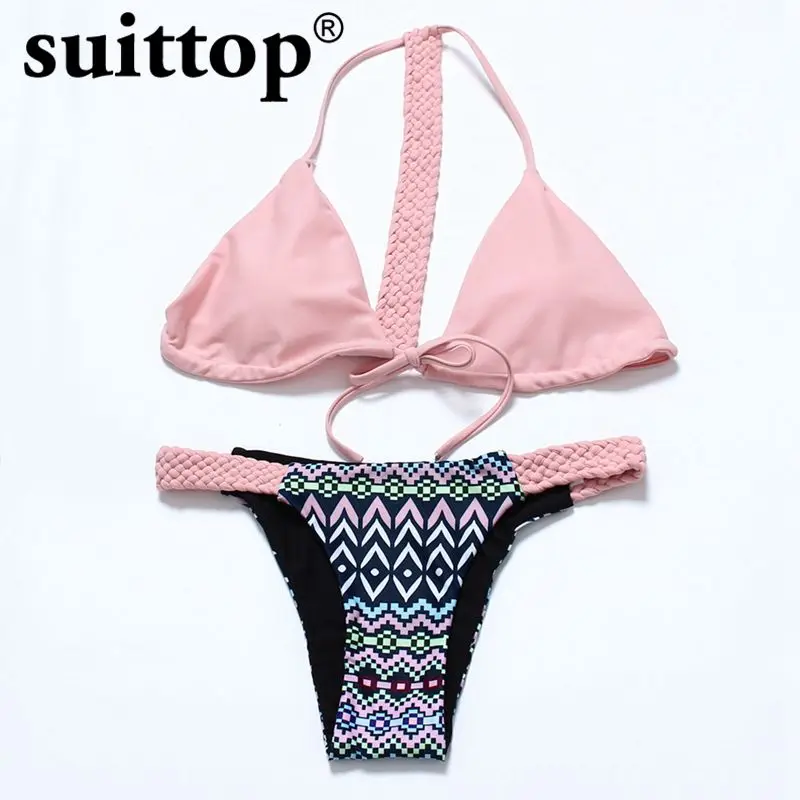 Suittop Bikinis Set 2017 New Sexy Summer Micro Bikini Push Up Swimsuit