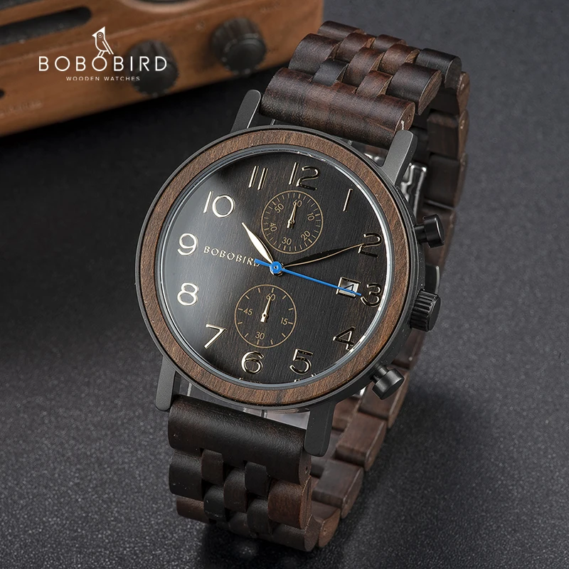 Relogio-Masculino-BOBO-BIRD-Wooden-Men-Watch-43-mm-Top-Luxury-Brand ...