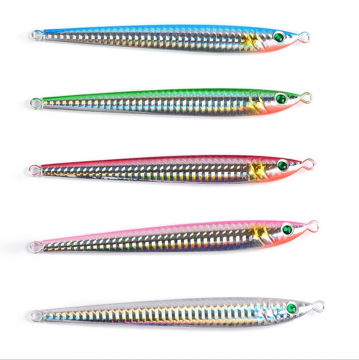 5pcs Micro Jigs Butterfly Knife Jigs 80g Bait Snapper Jiggings King ...