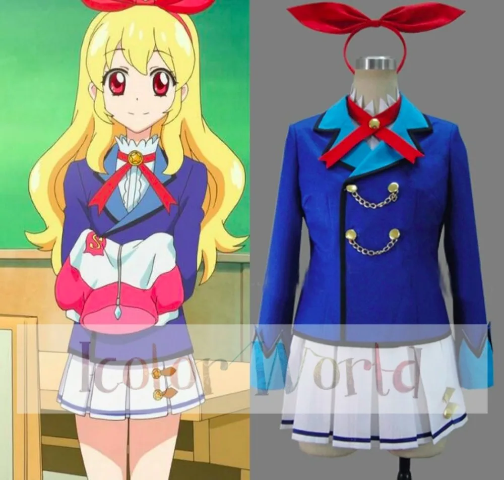 Aikatsu! Ichigo Hoshimiya Starlight Academy School Uniform Cosplay ...