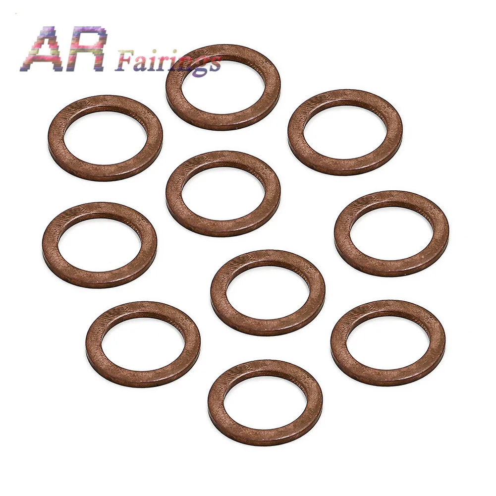10PCS-Oil-Drain-Plug-Washers-Copper-Gasket-2016-2017-For-Mercedes-BENZ ...