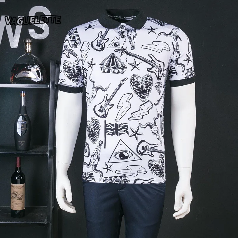 Aliexpress.com : Buy Fashion Punk Rock Polo Shirts For Men Short Sleeve ...