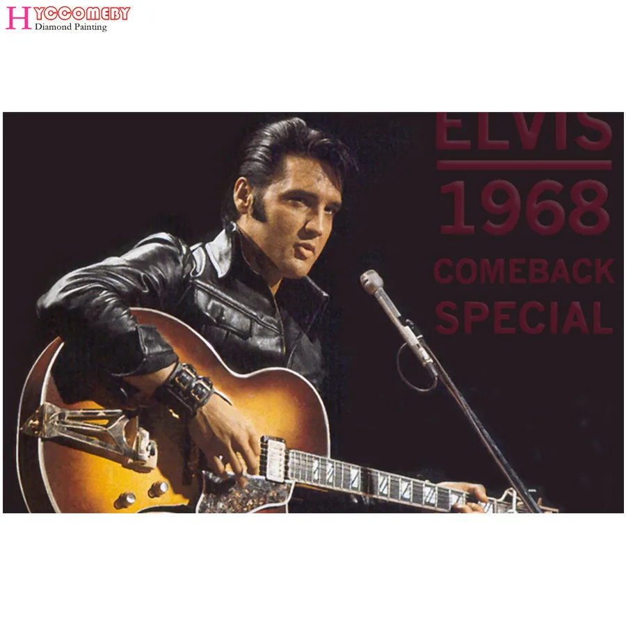5d Square Diamond Painting Music Elvis Presley Diy Full Diamond ...