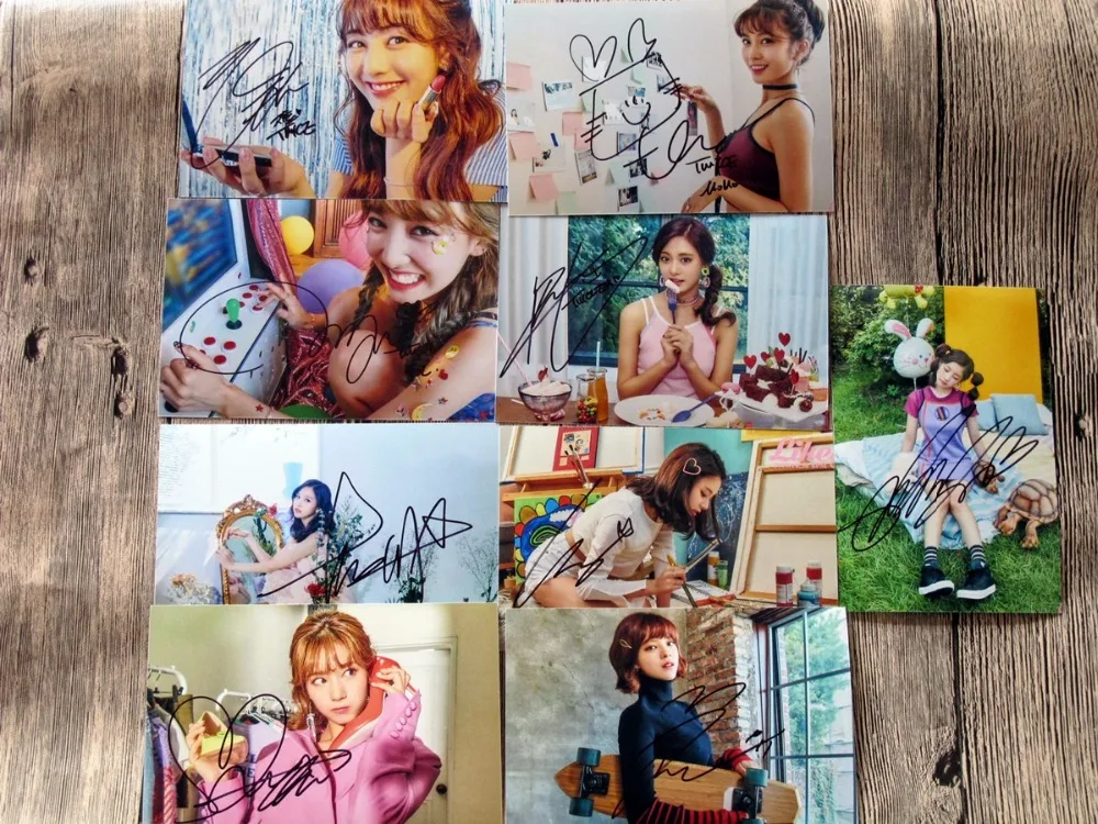 LIKEY – ensemble de 9 photos 4x6 pouces, collection K POP, signature ...