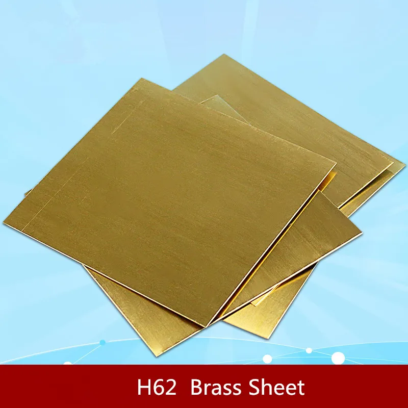 1PCS-YT1324-Ultra-Thin-Brass-Sheet-100mm-100mm-1mm-H62-Brass-Plate-Free ...